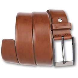 Bernd G&ouml;tz BERND G&Ouml;TZ Herren Lederg&uuml;rtel, braun, Basic, Gr. 85, unifarben, Rindsleder, G&uuml;rtel, mit eleganter Schlie&szlig;e in Bicoloreffekt