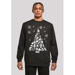 F4NT4STIC Herren Kapuzenpullover "Star Wars Christmas Weihnachtsbaum", schwarz, Gr. XXL, Obermaterial: 50% Baumwolle, 50% Polyester, Pullover, Print
