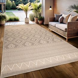 Teppich my home, B:60cm H:3mm L:110cm, beige, Kunstfaser, Wohnzimmer, Teppiche, "Toronto auch als L&auml;ufer erh&auml;ltlich", In- und Outdoor geeignet,