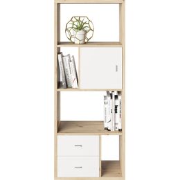 Bücherregal Inosign, B:58cm H:146,6cm, braun, Spanplatte, Wohnzimmer, Regale, "Felicia"