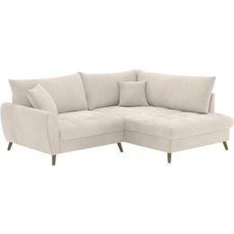 Ecksofa MR. COUCH, B:230cm H:71cm T:190cm, beige, Novaclean Avanti (100% Polyester), Wohnzimmer, Sofas, "Blackburn II L-Form", Wahlweise mit