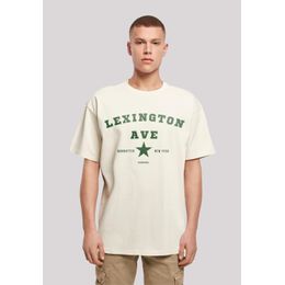F4NT4STIC Herren T-Shirt "Lexington Ave OVERSIZE TEE", beige, Gr. S, Obermaterial: 100% Baumwolle, Shirts, Print