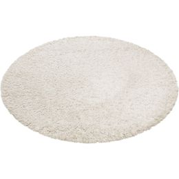 Hochflor-Teppich Esprit, B:80cm H:50mm L:80cm Ø:80cm, beige, Polyester, Teppiche, "YOGI ESP-096", flauschiger weicher Flor, 100% recyceltem PET,