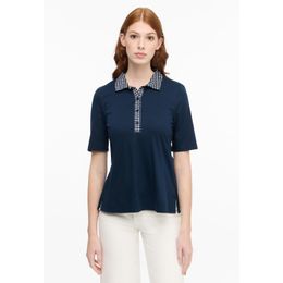 Eterna Damen Poloshirt "REGULAR FIT", blau, Gr. 36, Jersey, 100% Baumwolle, Shirts
