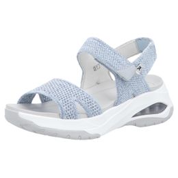 RIEKER SPORT Damen Sandale "Byron Bay", Gr. 40, blau, Textil, unifarben, Schuhe, Sport-Sandale, Sommerschuh, Outdoorsandale mit weichem Fußbett