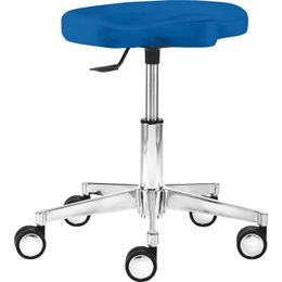 mayer Sitzmöbel Arbeitshocker MAYER SITZMÖBEL, B:48cm H:52cm T:52cm, blau, 3% Polyurethan, 81% PVC (Oberseite);16% Polyester (Rückseite), Hocker,