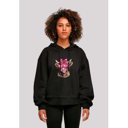 F4NT4STIC Damen Sweatshirt "Highland Cow Valentinstag Sonnenbrille", schwarz, Gr. 4XL, Obermaterial: 100% Baumwolle, Sweatshirts, Premium Qualit&auml;t