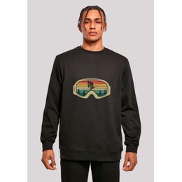 F4NT4STIC Herren Sweatshirt "Retro Skibrille Wintersport", schwarz, Gr. M, Obermaterial: 50% Baumwolle, 50% Polyester, Sweatshirts, Premium Qualit&auml;t