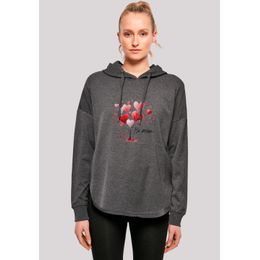 F4NT4STIC Damen Kapuzenpullover "Herzbaum Be Mine", grau, Gr. XL, Obermaterial: 100% Baumwolle, Pullover, Premium Qualit&auml;t