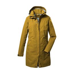 Killtec Damen Parka "KOS 93 WMN PRK", gelb, Gr. 36, Oberstoff: 100% Polyester, Jacken, Wasserdichter, atmungsaktiver Parka mit abnehmbarer Kapuze