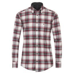 Casamoda Herren Flanellhemd "Casamoda Flanellhemd kariert", rot, Gr. XXXL, kariert, 100% Baumwolle, Hemden
