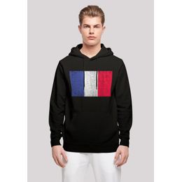 F4NT4STIC Herren Kapuzenpullover "France Frankreich Flagge distressed", schwarz, Gr. M, Obermaterial: 50% Baumwolle, 50% Polyester, Pullover, Print