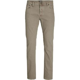 Jack & Jones JACK & JONES Herren Tapered-fit-Jeans "JJIMIKE JJORIGINAL AM 405 BF", beige, Gr. 29, clean, Denim/Jeans, Obermaterial: 87% Baumwolle, 11% Polyester,