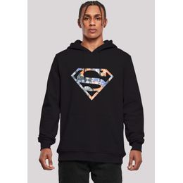F4NT4STIC Herren Sweatshirt "Hoodie DC Comics Superman Floral Logo Superheld", schwarz, Gr. XXXL, Obermaterial: 65% Baumwolle, 35% Polyester,