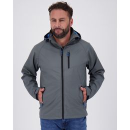 LPO Herren Softshelljacke "ELLIOT PEAK III MEN", grau, Gr. XL, 96% Polyester; 4% Elasthan, Jacken, auch in Großen Größen erhältlich
