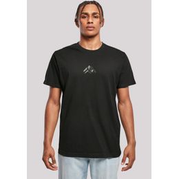 F4NT4STIC Herren T-Shirt "Mountain Berge Natur V2", schwarz, Gr. XS, Obermaterial: 100% Baumwolle, Shirts, Premium Qualität