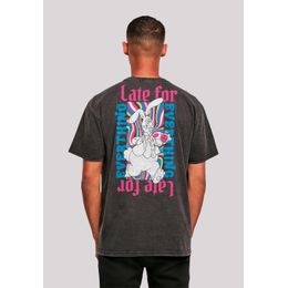 F4NT4STIC Damen T-Shirt "Alice im Wunderland", schwarz, Gr. XL, Obermaterial: 100% Baumwolle, Shirts, Nostalgie, Retro Print, Kinderserie