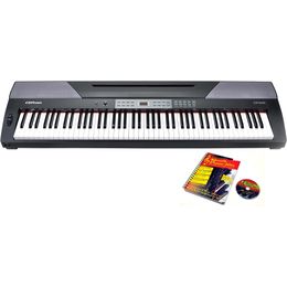 Clifton Kinder Stage-Piano "DP2600", B/H/L: 137cm x 14cm, schwarz, B:137cm H:14cm, Tasteninstrumente, mit 88 gewichteten Tasten