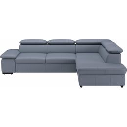 Sit & More Ecksofa SIT & MORE, B:272cm H:73cm T:226cm, bunt, NaturLEDER;Spannstoff, Wohnzimmer, Sofas, "Alcudia L-Form", mit Armteilverstellung, optional