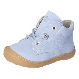 Baby Lauflernschuh "Cory 50 WMS: Mittel", Pepino BY RICOSTA, Gr. 22, blau, Leder, Schuhe, Schnürschuh mit WMS-System, Leder, Größenschablone zum