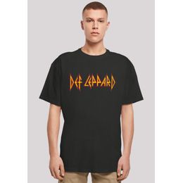 F4NT4STIC Damen T-Shirt "Def Leppard Shatter Logo", schwarz, Gr. M, Obermaterial: 100% Baumwolle, Shirts, Premium Qualit&auml;t