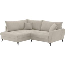 Ecksofa MR. COUCH, B:230cm H:71cm T:190cm, beige, Novaclean Avanti (100% Polyester), Wohnzimmer, Sofas, "Blackburn II L-Form", Wahlweise mit