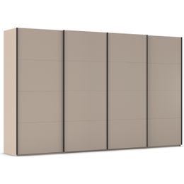 Schwebetürenschrank Rauch, B:360cm H:223cm T:68cm, grau, Holzwerkstoff, Schränke, "Kleiderschrank Schrank Garderobe Schlafzimmerschrank SCALE-FYRA",