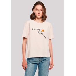F4NT4STIC Damen T-Shirt "Alice im Wunderland Escape Reality Falling", pink, Gr. L, Obermaterial: 100% Baumwolle, Shirts, Retro, Heroes of Childhood,