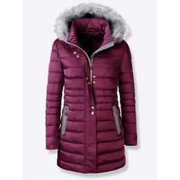 Inspirationen Damen Steppjacke, lila, Gr. 36, unifarben, 55% Polyester, 45% Polyamid, Besatz:100% Polyester, Wattierung:100% Polyester, Jacken