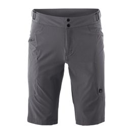 Gonso Herren Fahrradhose "Trail Shorts Hipbag M", grau, Gr. S, 85% Polyester (recycelt), 15% Elasthan, Hosen, Bewegungselastisch, strapazierf&auml;hig und