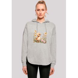 F4NT4STIC Damen Kapuzenpullover "Niedliche Enten Ostereier", grau, Gr. XS, Obermaterial: 100% Baumwolle, Pullover, Premium Qualit&auml;t