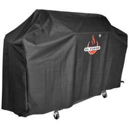 Grill-Schutzhülle El Fuego, B:161,5cm H:110cm L:58cm, schwarz, Polyester, Planen, passend für El Fuego Grill "Deluxe"+"Long Beach"