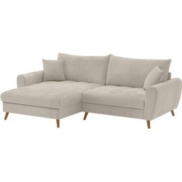 Ecksofa MR. COUCH, B:246cm H:71cm T:170cm, beige, Novaclean Avanti (100% Polyester), Wohnzimmer, Sofas, "Blackburn II L-Form", Wahlweise mit