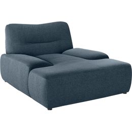 Loveseat DOMO collection, B:122cm H:81cm T:151cm, blau, Sessel, "Cesena Designsessel zum Kuscheln, komfortabel zum Relaxen", bequem und stylish, frei