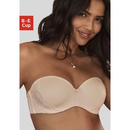 Lascana Damen Multiway-BH, Gr. 75, beige, Microtouch, Obermaterial: 60% Polyamid, 35% Polyester, 5% Elasthan, BHs, mit Bügel und vielen