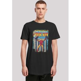 F4NT4STIC Herren T-Shirt "Marvel Iron Man Cover", schwarz, Gr. S, Obermaterial: 100% Baumwolle, Shirts, Herren,Premium Merch,Lang,Longshirt,Logo Print