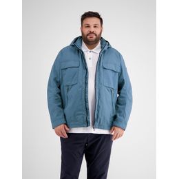 Lerros Damen Outdoorjacke "Lerros Blouson mit abnehmbarer Kapuze", blau, Gr. 4XL, 75% Baumwolle, 25% Polyamid, Jacken, Keine Angabe