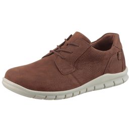 Waldläufer WALDLÄUFER Herren Sneaker "HECTOR", Gr. 12, braun, Nubukleder, unifarben, Schuhe, Schnürschuh, Halbschuh in Komfortweite H (= sehr weit)