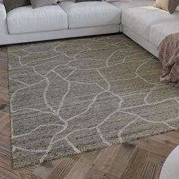Wollteppich Wecon Home, B:160cm H:15mm L:230cm, grau, Schurwolle, Teppiche, "Hamptons FORTYONE", L&auml;ufer, Schurwolle, Kurzflor, Wohnzimmer, elegant,
