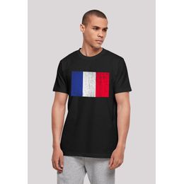 F4NT4STIC Herren T-Shirt "Frankreich Flagge France distressed", schwarz, Gr. L, Obermaterial: 100% Baumwolle, Shirts, Print