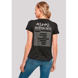 F4NT4STIC Damen T-Shirt "Mom Nutrition Facts", schwarz, Gr. XL, Obermaterial: 100% Baumwolle, Shirts, Premium Qualität