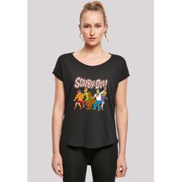 F4NT4STIC Damen T-Shirt "Scooby Doo Classic Group", schwarz, Gr. L, Obermaterial: 100% Baumwolle, Shirts, Damen,Premium Merch,Lang,Longshirt,Bedruckt