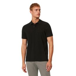 Marc O'Polo MARC O'POLO Herren Poloshirt "aus Bio-Baumwolle", schwarz, Gr. L, unifarben, Obermaterial: 100% Baumwolle, Shirts