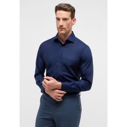Eterna Herren Langarmhemd "MODERN FIT", blau, Gr. 46, Popeline, 100% Baumwolle, Hemden, NON IRON (b&uuml;gelfrei)