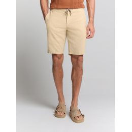 NO EXCESS Herren Shorts "NO EXCESS Leinen-Shorts", beige, Gr. M, 55% Leinen, 45% Baumwolle, Hosen