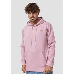 MIKON Herren Kapuzensweatshirt, pink, Gr. M, unifarben, 65% Baumwolle, 35% Polyester, Sweatshirts, mit hohem Tragekomfort