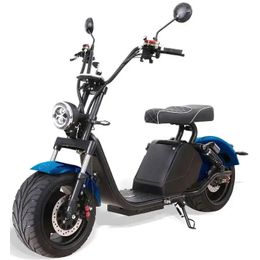 Sxt ScooterS E-Motorroller "Chopper S PRO", 45 km/h, blau, Elektromotorroller, bis zu 90 km Reichweite