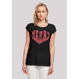 F4NT4STIC Damen T-Shirt "Valentinstag Herz Rot", schwarz, Gr. 4XL, Obermaterial: 100% Baumwolle, Shirts, Print
