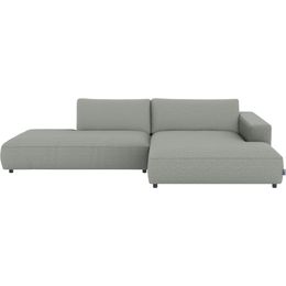 Ecksofa Musterring, B:330cm H:81cm T:190cm, grau, 100% Polyester, Wohnzimmer, Sofas, "Lucia", verschiedene Farben, großer Longchair mit Armlehne,
