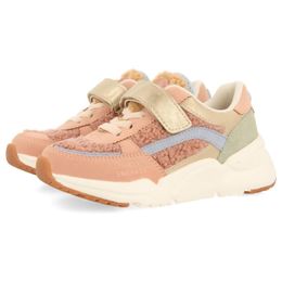 Gioseppo Mädchen Plateausneaker "RADBY", Gr. 30, bunt, Leder, Synthetik, Textil, colorblocking, metallic, Schuhe, Chunky Sneaker, Schnürschuh,
